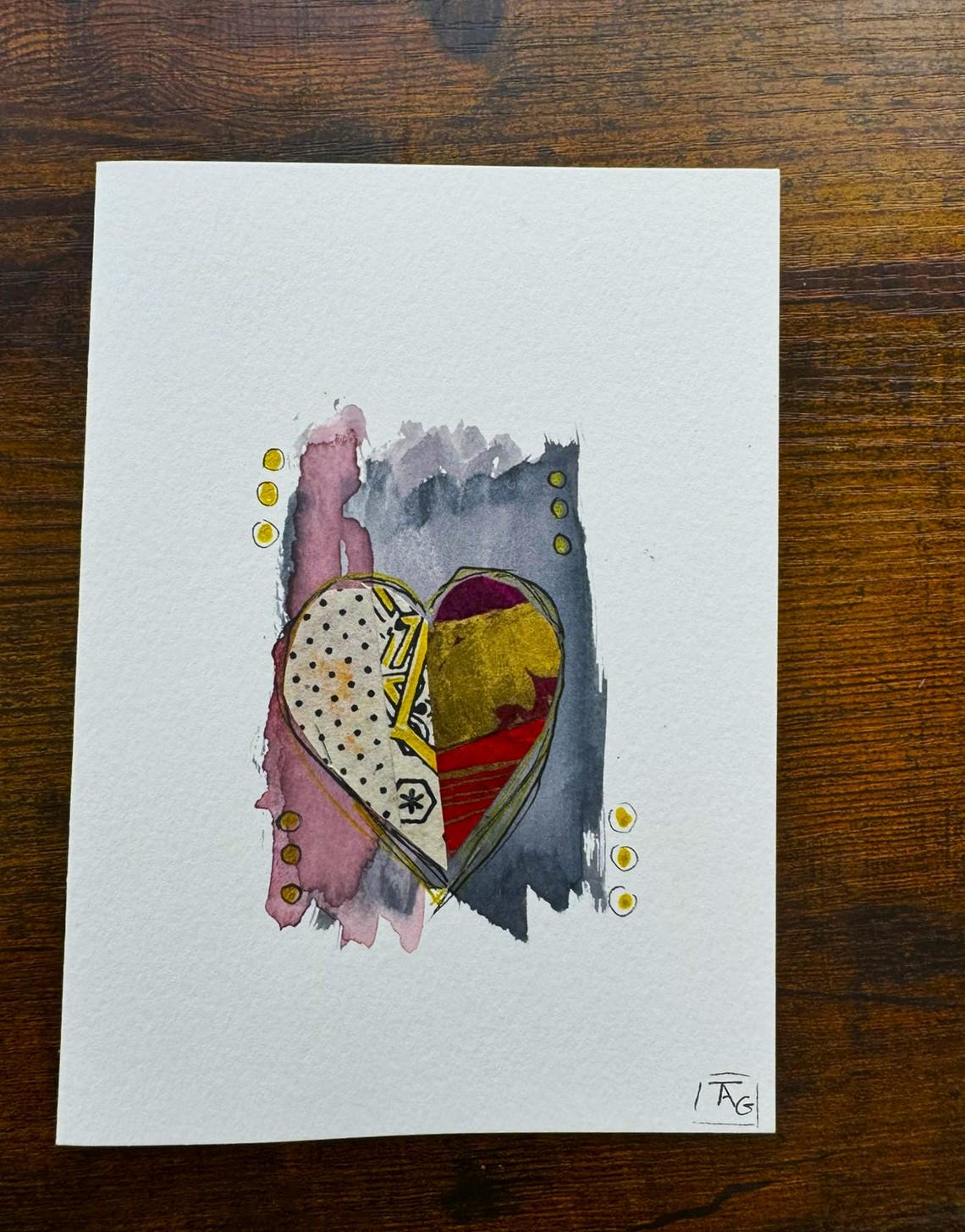 Original Hand-painted Cards , Art Cards, All Occasion Cards, Set of ...