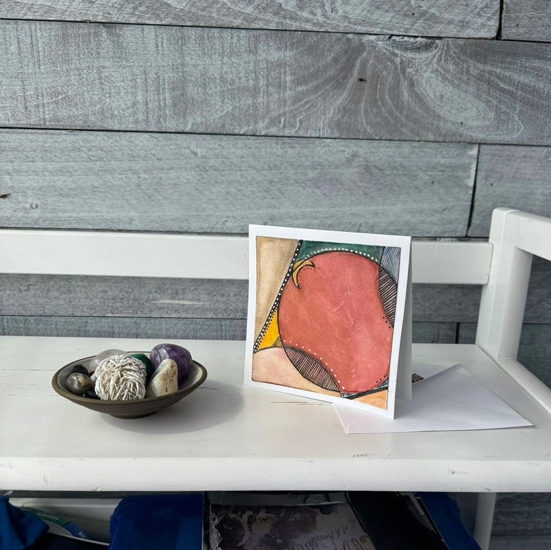 Original Hand-painted Cards, Abstract Art Cards, All Occasion Cards ...