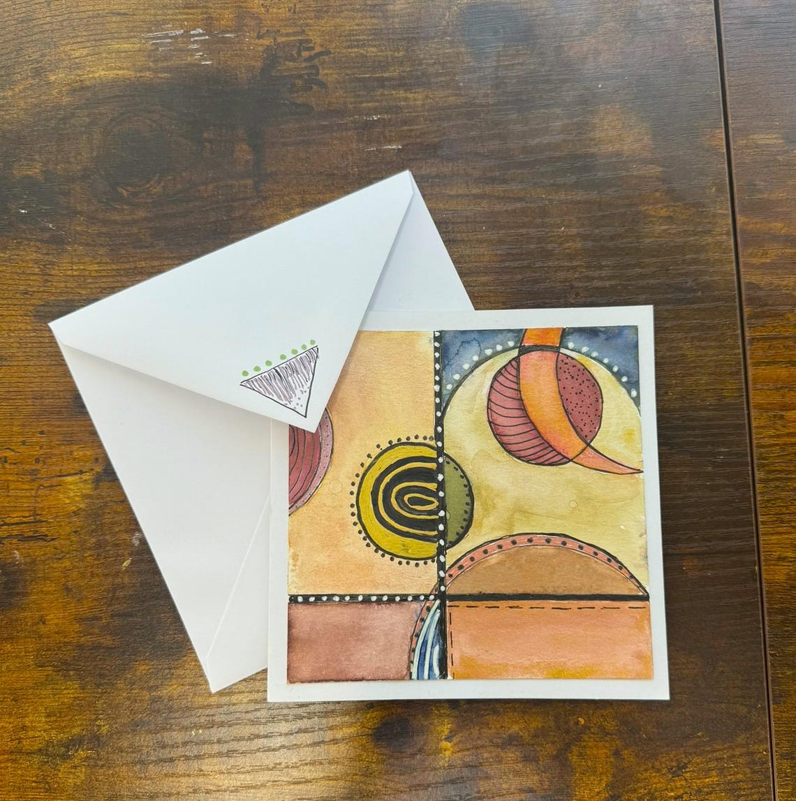 Original Hand-painted Cards, Abstract Art Cards, All Occasion Cards ...