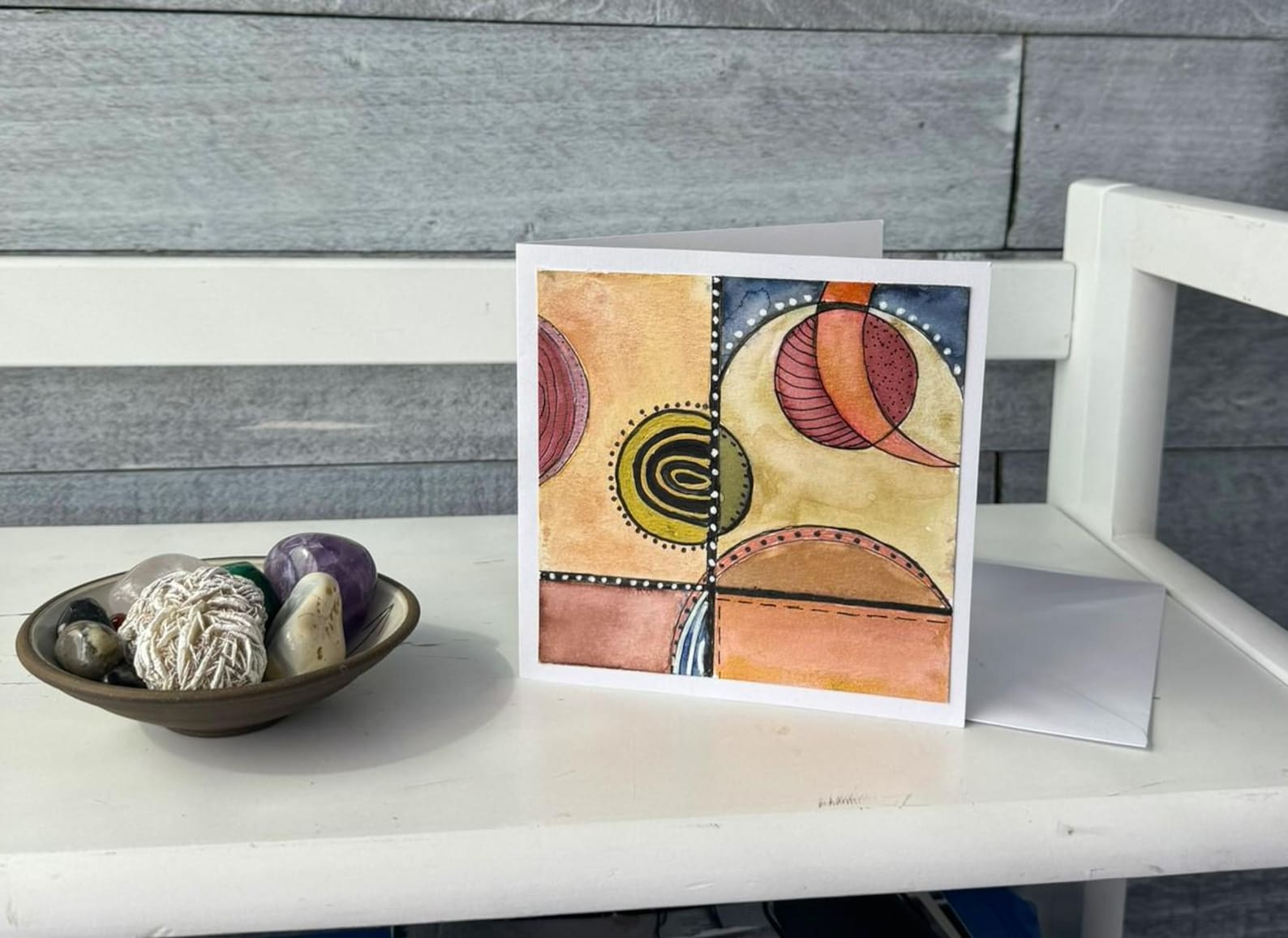 Original Hand-painted Cards, Abstract Art Cards, All Occasion Cards ...