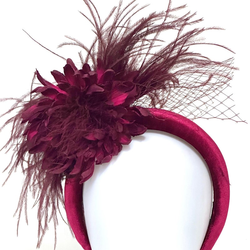 Red Fascinator - Etsy