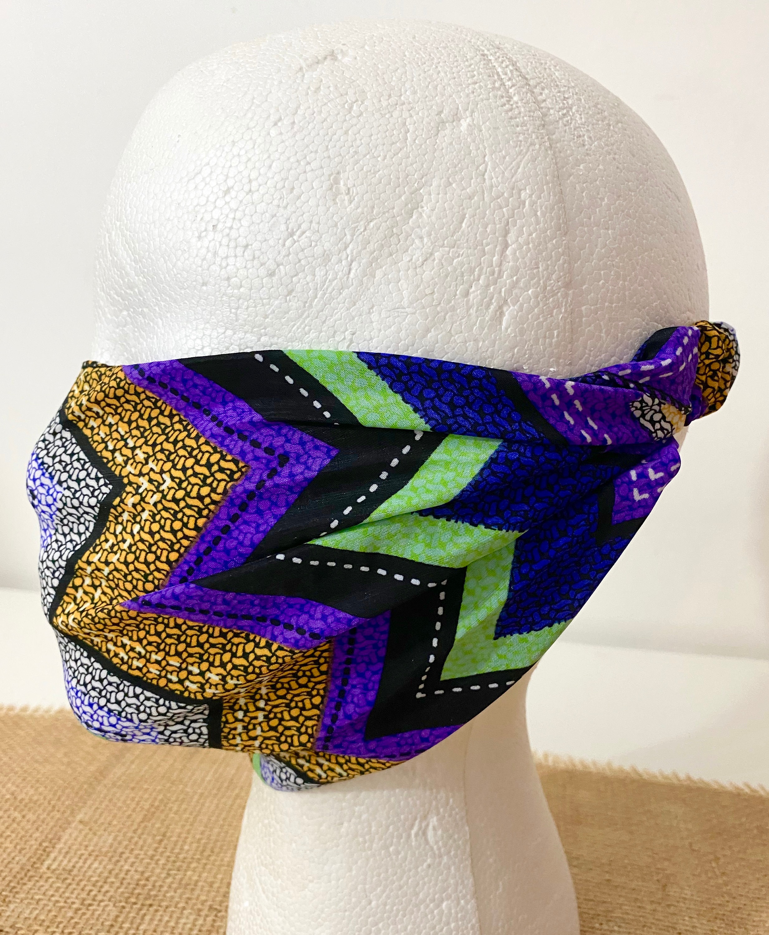 Face Mask /Headband Wrap, Adult face mask,Cotton Face Mask Headband ...