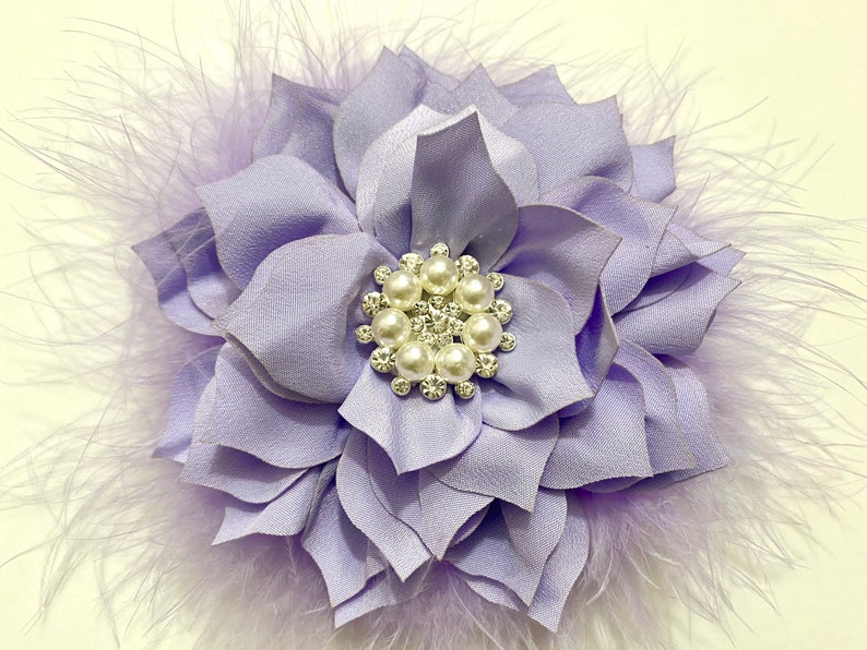 Lavender, Dusty Lilac, Purple Hair Flower Clips, Wedding Bridal Easter ...