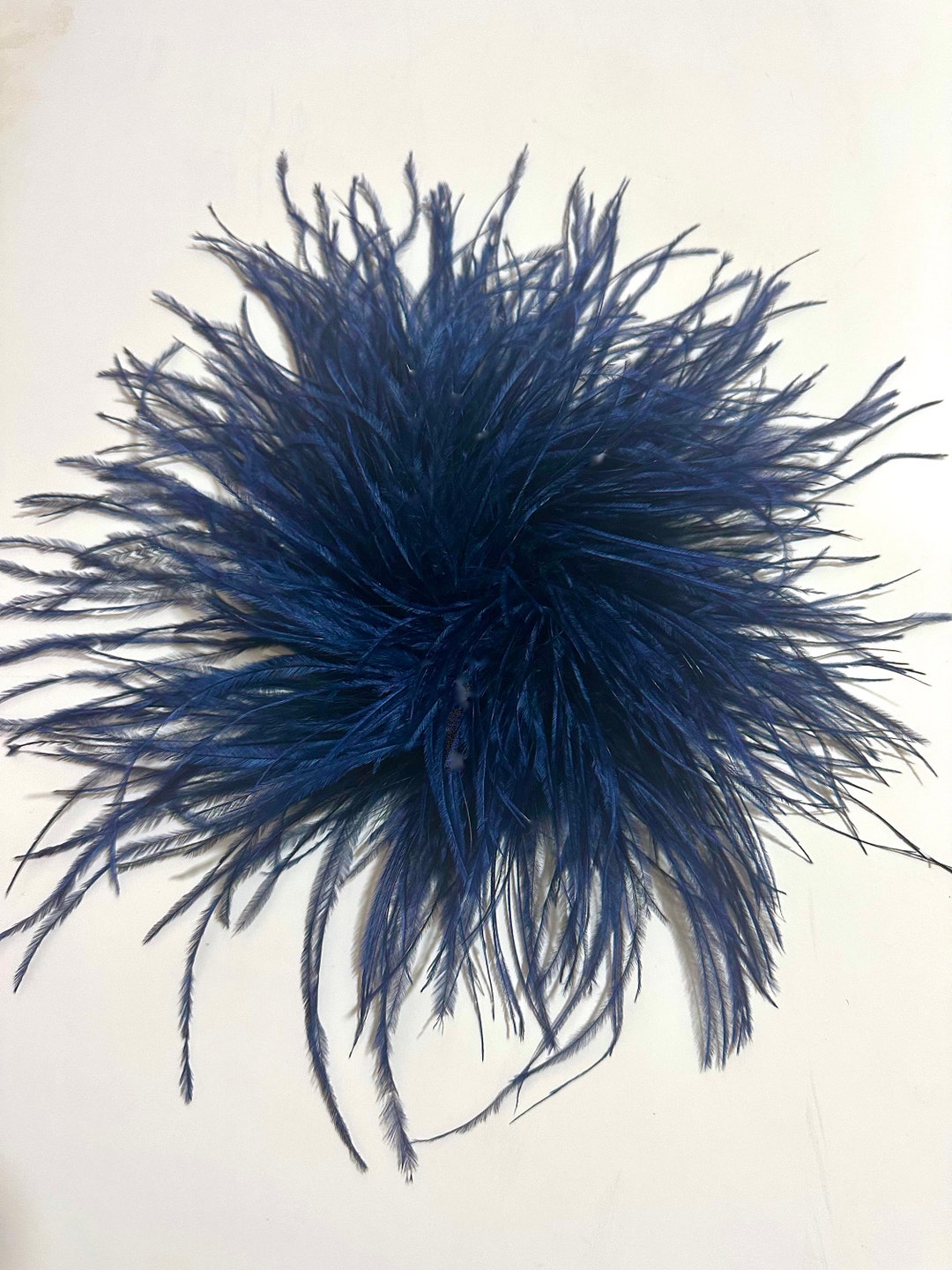 Ostrich Feather Brooch Pin, Feather Shoe Clips, Navy, Pink, Beige ...