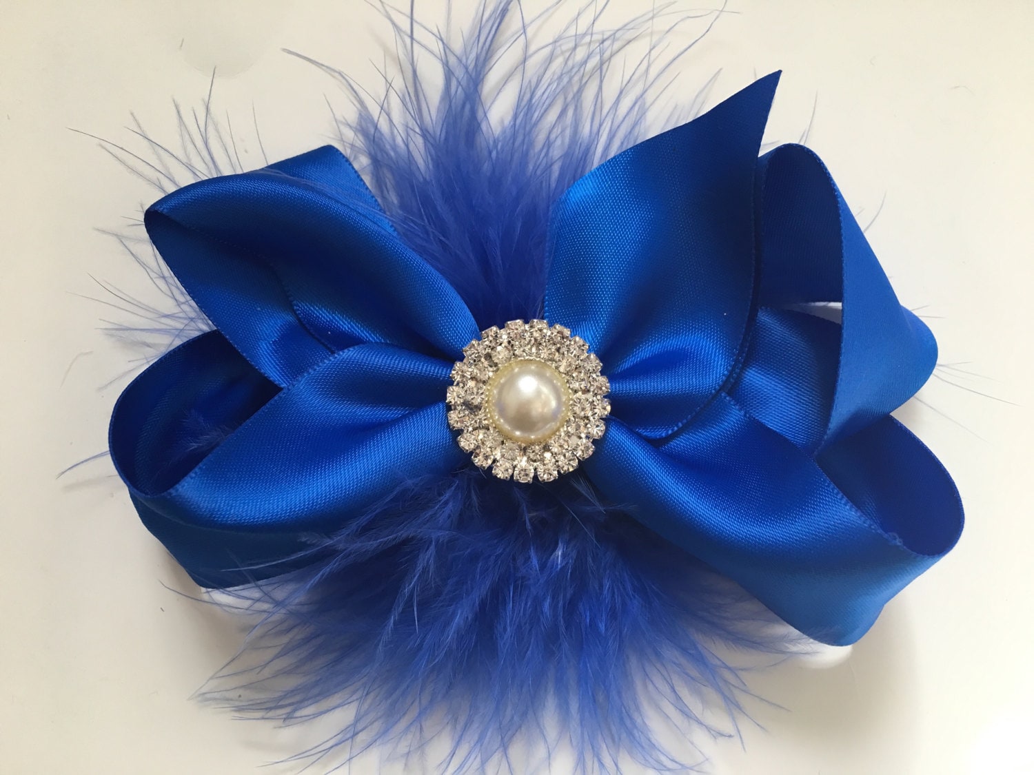 Blue Hair Bow