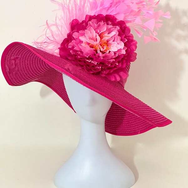Pink Derby Hats - Etsy
