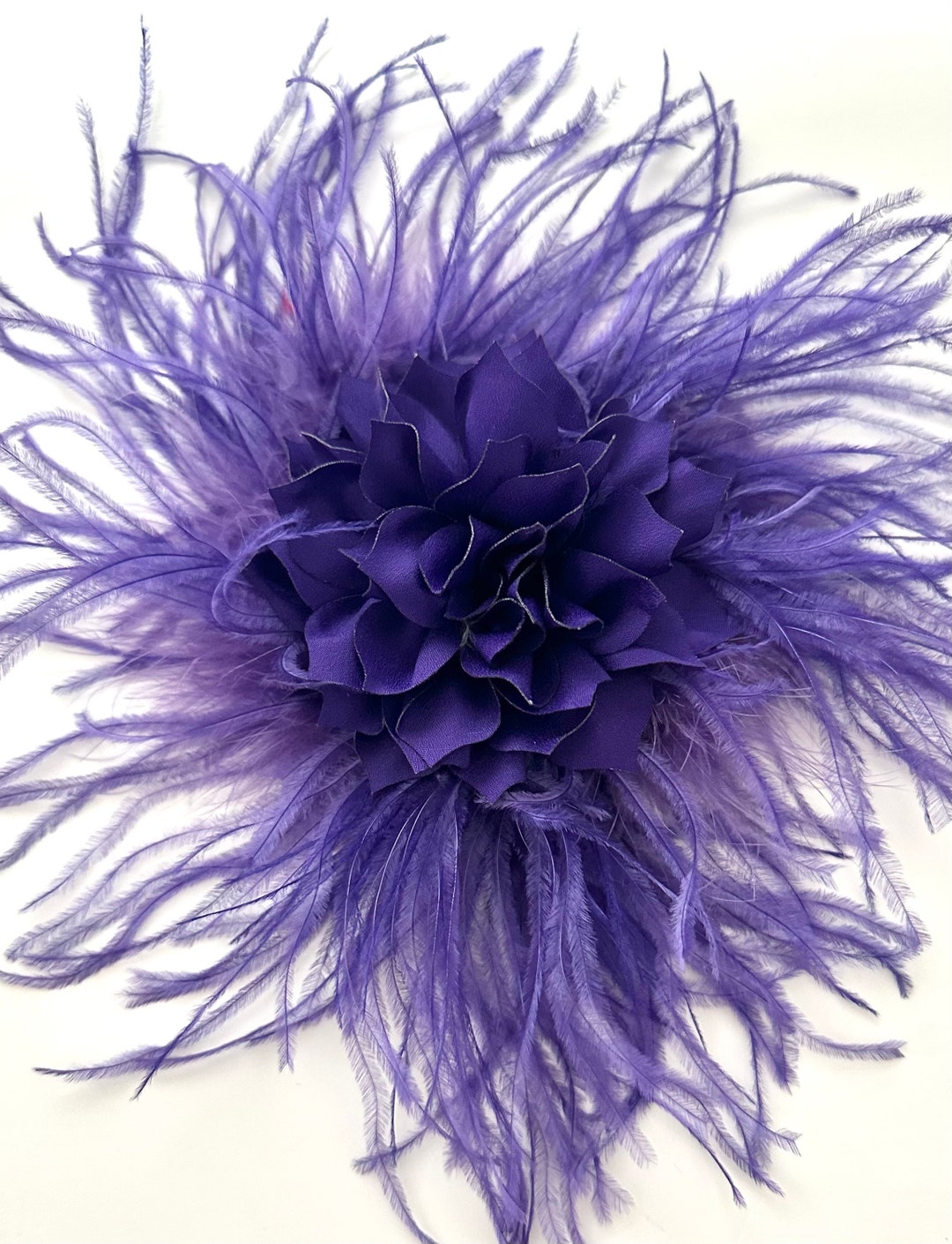 Purple Fascinator Hat Clip, Feather Clips, Purple, Lavender, Lilac ...