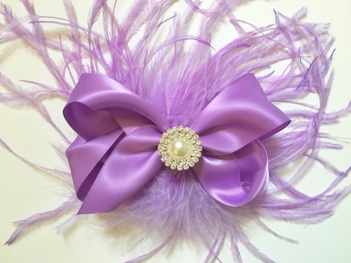 Lavender Baby Hair Bow Lavender Hair Clip Purple Hair Bow | Etsy
