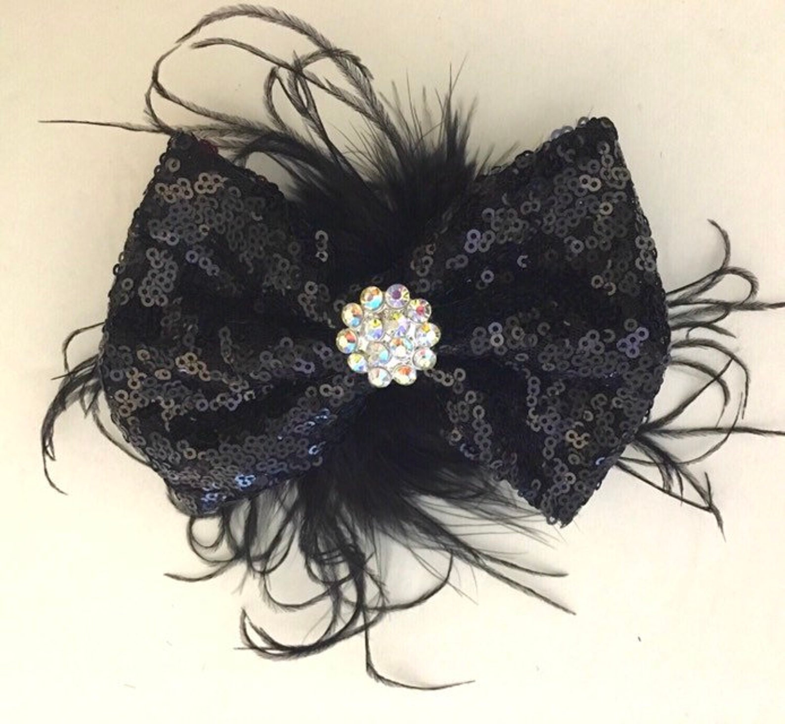 Dance Costume Feather Hair Clip, Red Black Purple Hot Pink Neon Pink ...