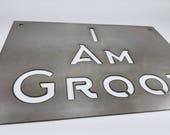 I am Groot Metal Sign | Etsy