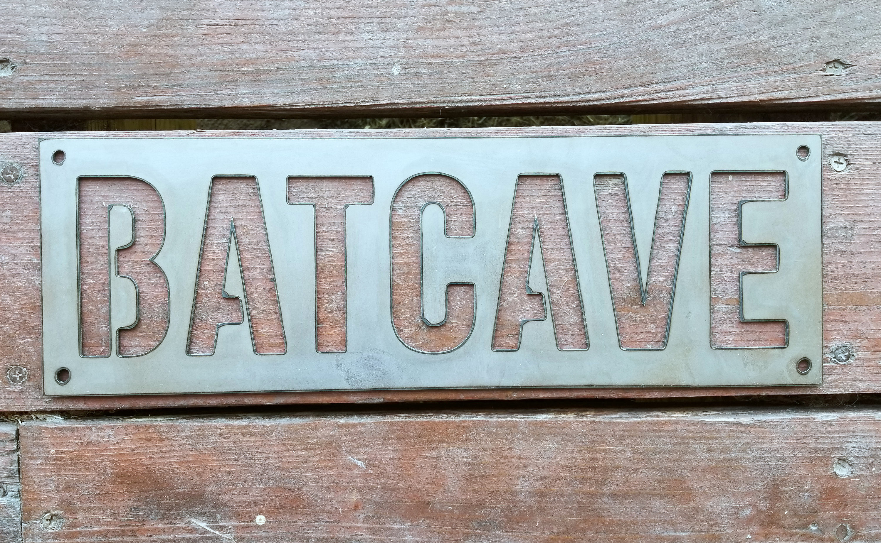 Batcave Metal Sign - Etsy