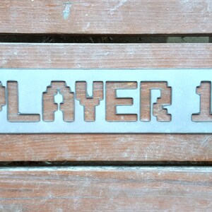 Player 1 Video Game Metal Sign - Etsy