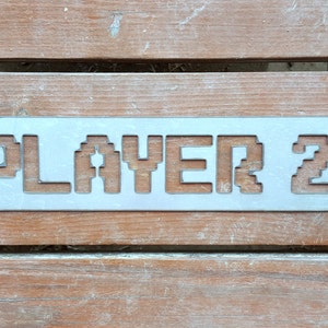 Player 2 Video Game Metal Sign - Etsy