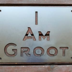 I Am Groot Metal Sign - Etsy