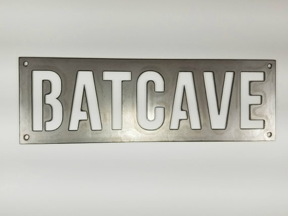 Batcave Metal Sign - Etsy