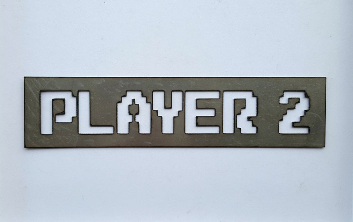 Player 2 Video Game Metal Sign | Etsy