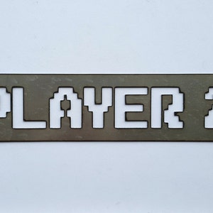 Player 2 Video Game Metal Sign - Etsy
