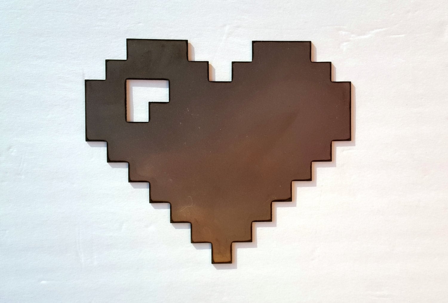 8 Bit Pixel Heart Metal Sign | Etsy