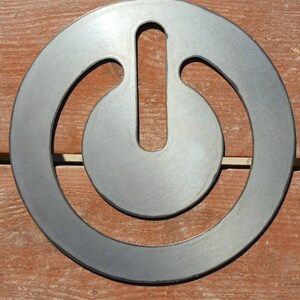 Power Button Metal Sign - Etsy