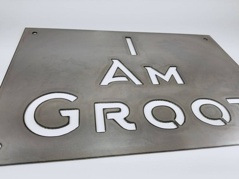 I Am Groot Metal Sign | Etsy