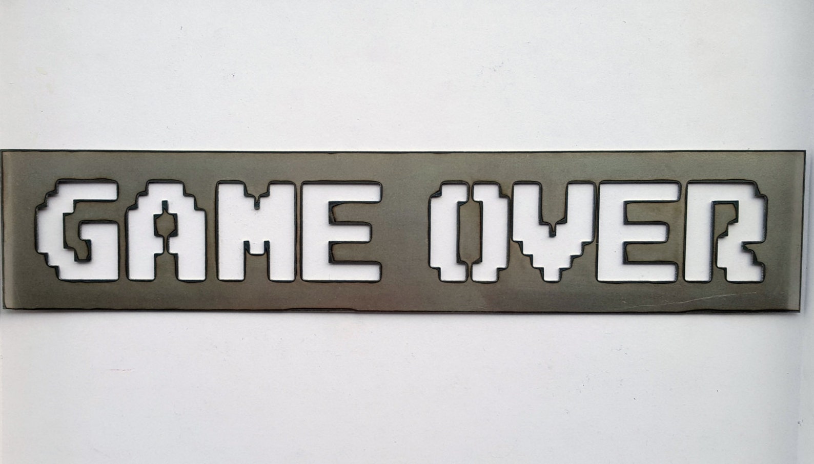 Game Over Video Game Metal Sign - Etsy
