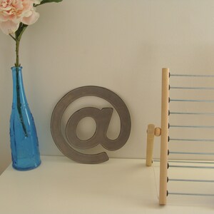 At - @ Sign Metal Sign - Etsy