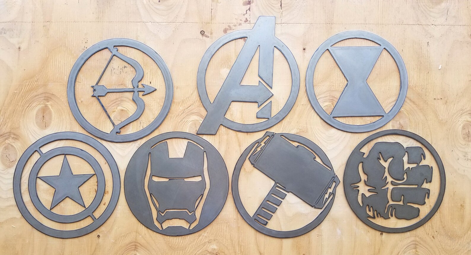 Captain America Metal Art - Etsy