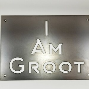 I Am Groot Metal Sign - Etsy