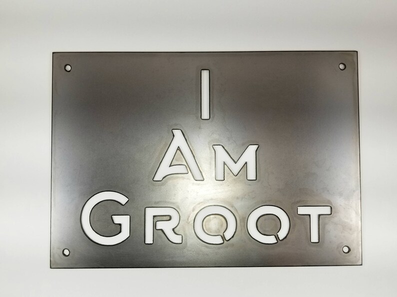 I Am Groot Metal Sign | Etsy