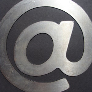 At - @ Sign Metal Sign - Etsy