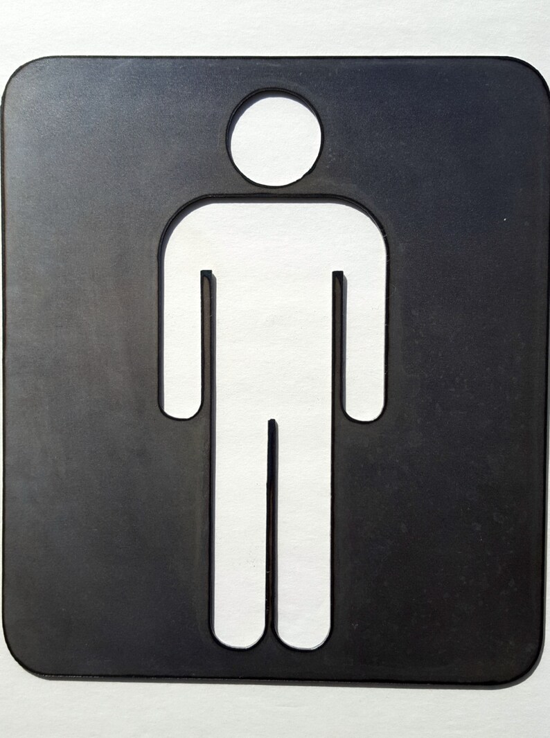 Male Graphic Metal Sign - Etsy