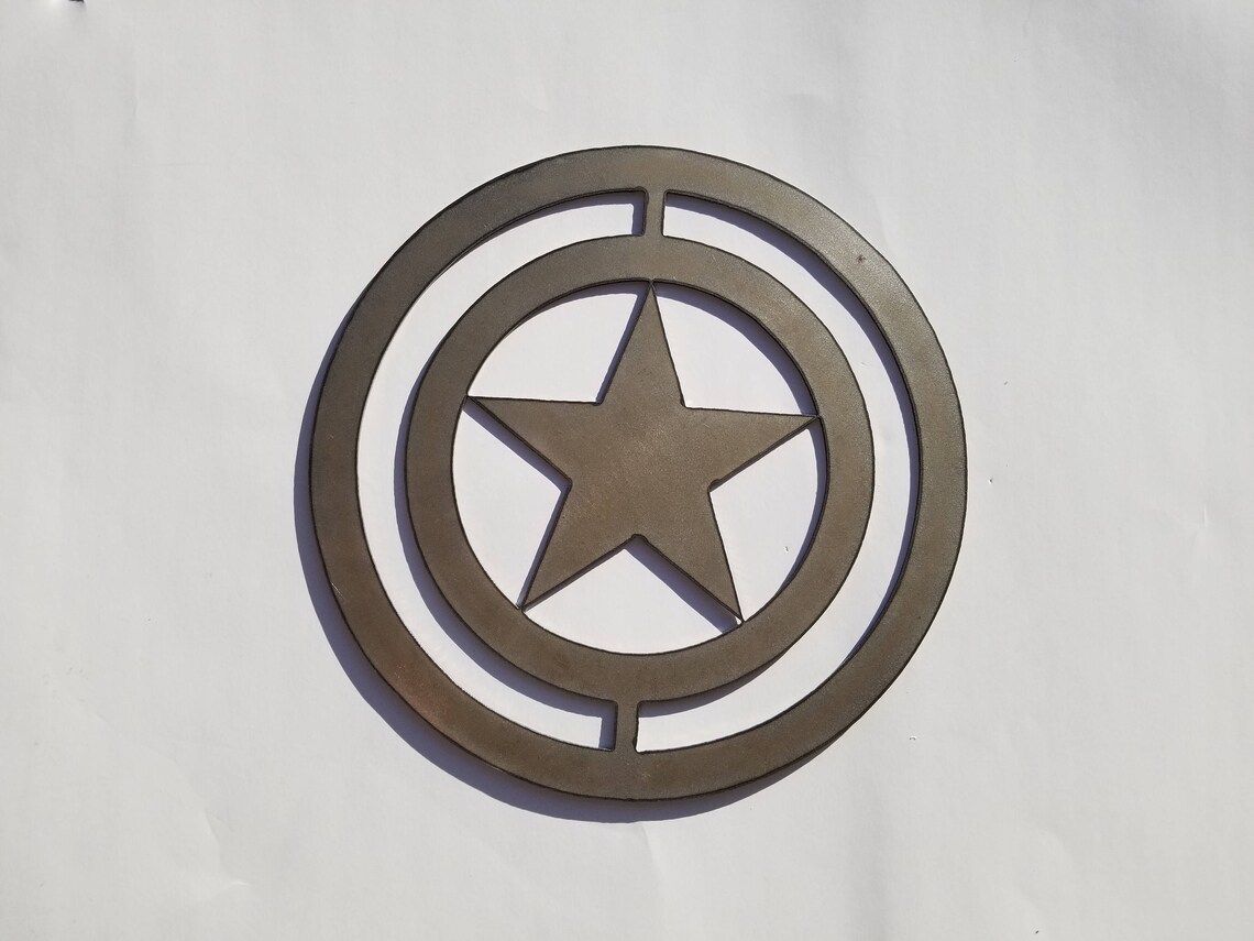 Captain America Metal Art - Etsy