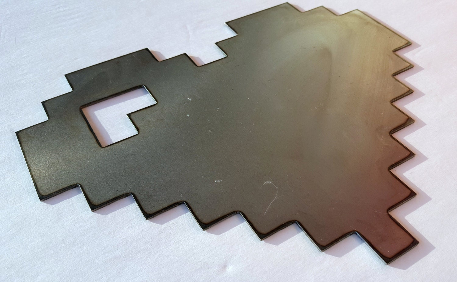 8 Bit Pixel Heart Metal Sign - Etsy