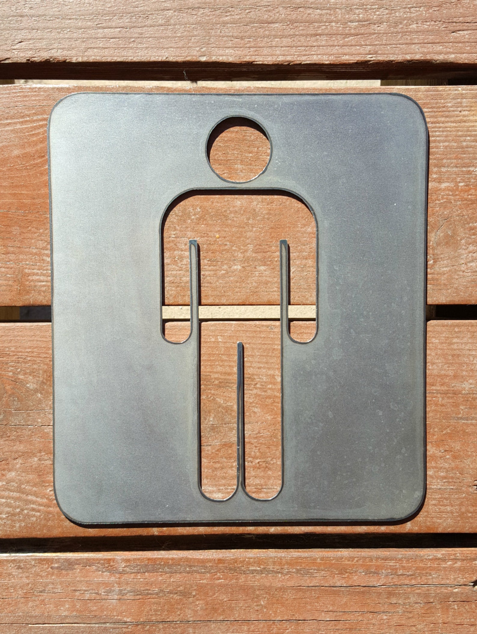 Male Graphic Metal Sign - Etsy