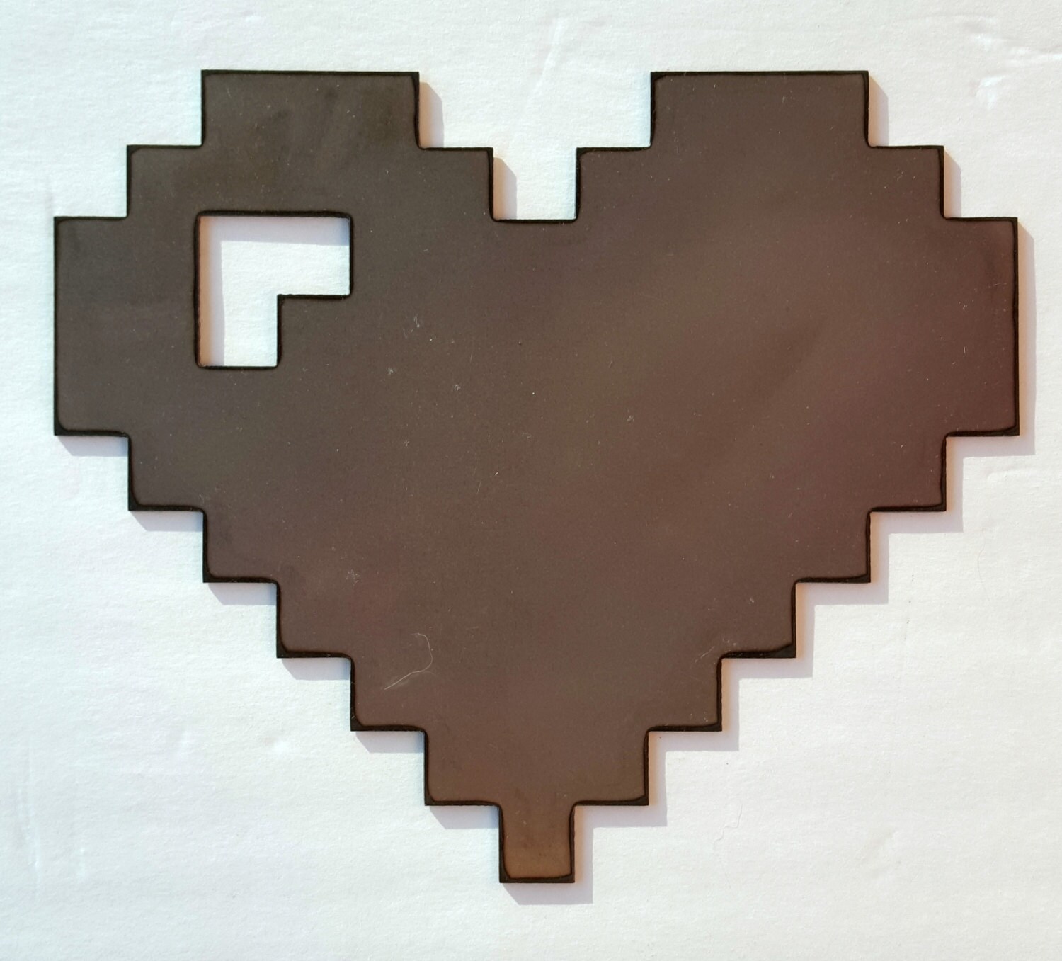 8 Bit Pixel Heart Metal Sign - Etsy