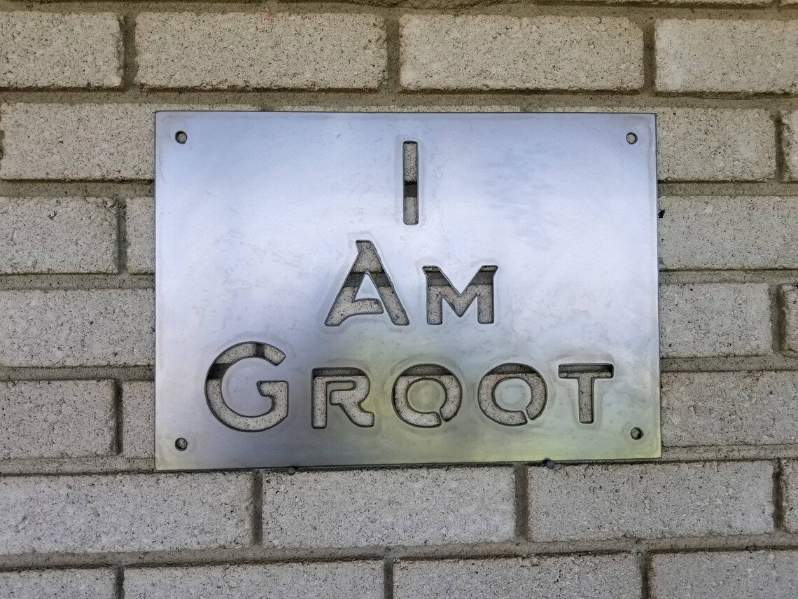 I Am Groot Metal Sign | Etsy