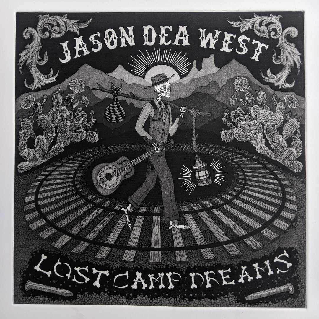 Jason Dea West - Lost Camp Dreams - Etching Print - Etsy