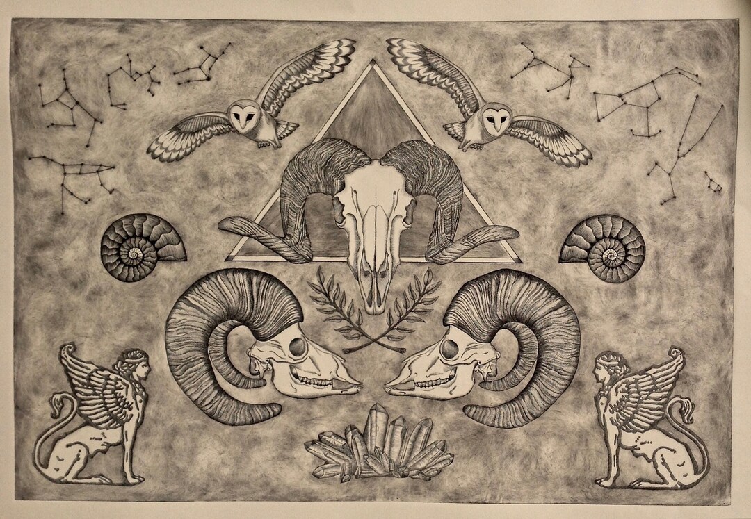 Ram Print - Drypoint Carving (intaglio) - Etsy