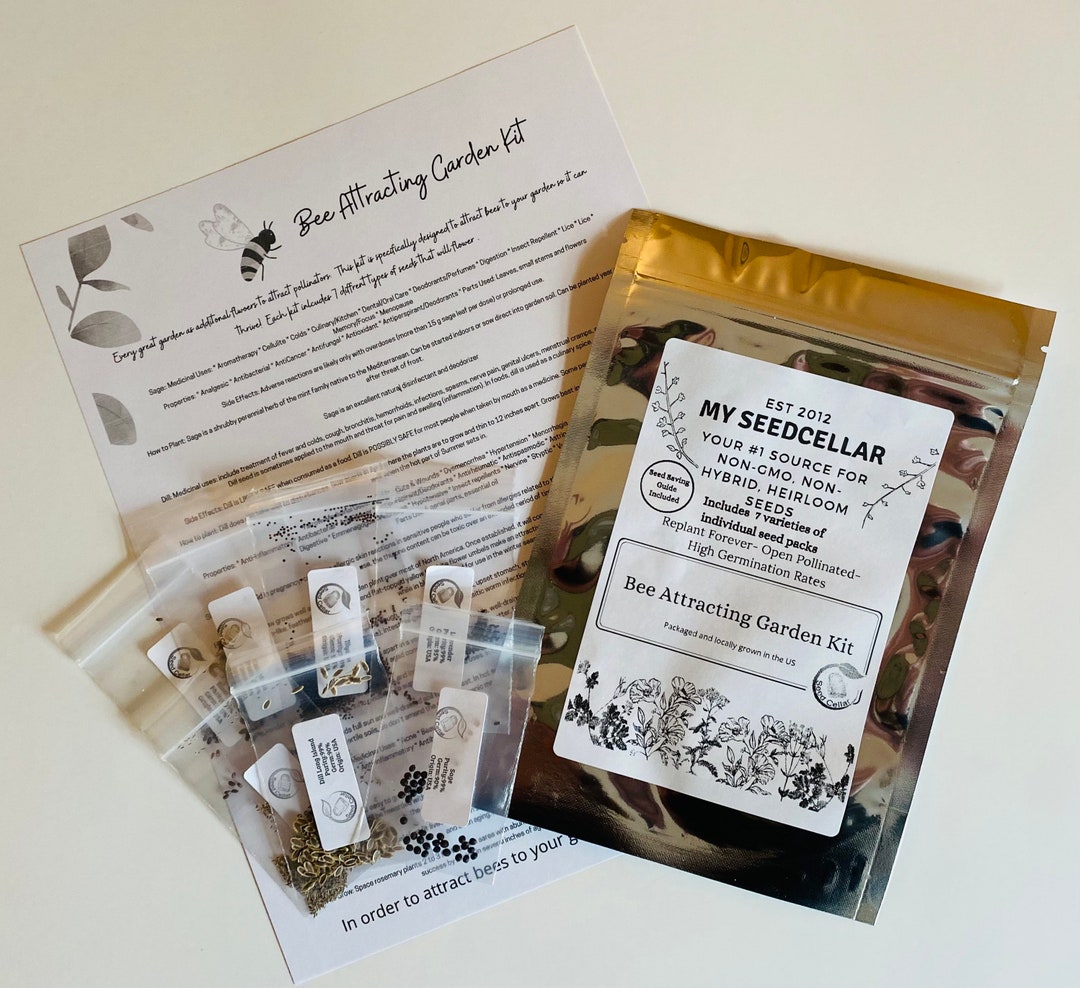 Bee Attracting Garden Kit, Pollinating Garden Bank, Flowering Herb ...