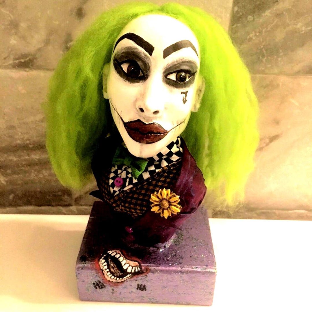 Female Joker Art Bust (jokerette) - Etsy