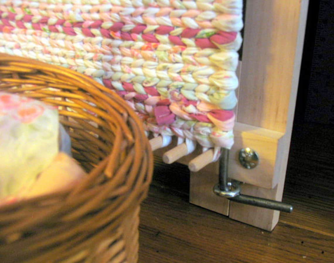 Adjustable Twining Loom for Rag Rugs Place Mats and - Etsy