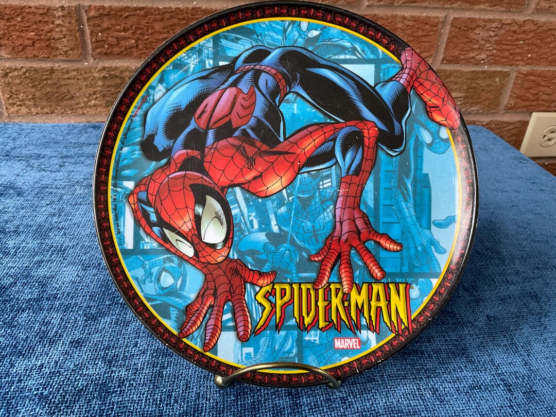 Spiderman Melamine Plate 8" Zak Designs Child's Plate Marvel Comics ...