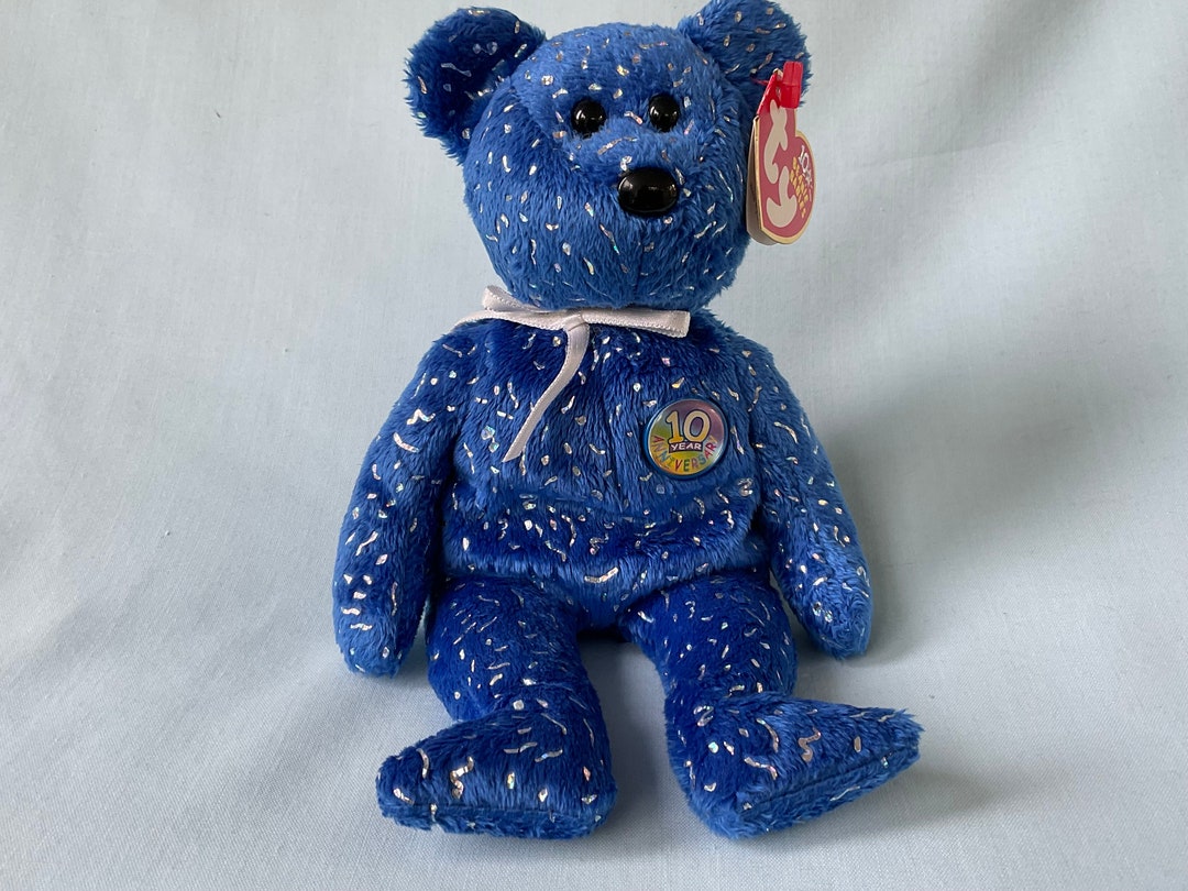 Decade 10th Anniversary Beanie Baby Ty 10 Years Beanie Baby Tenth ...