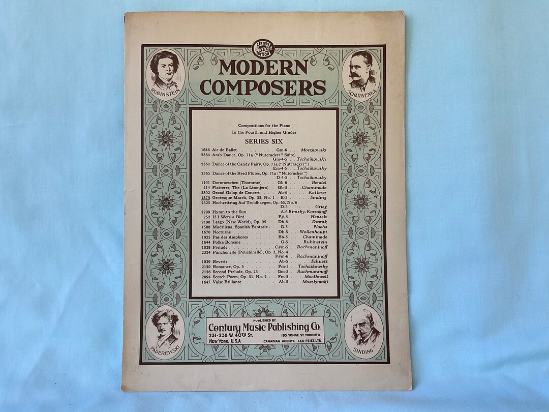 Grotesque March Piano Sheet Music Modern Composers - Etsy