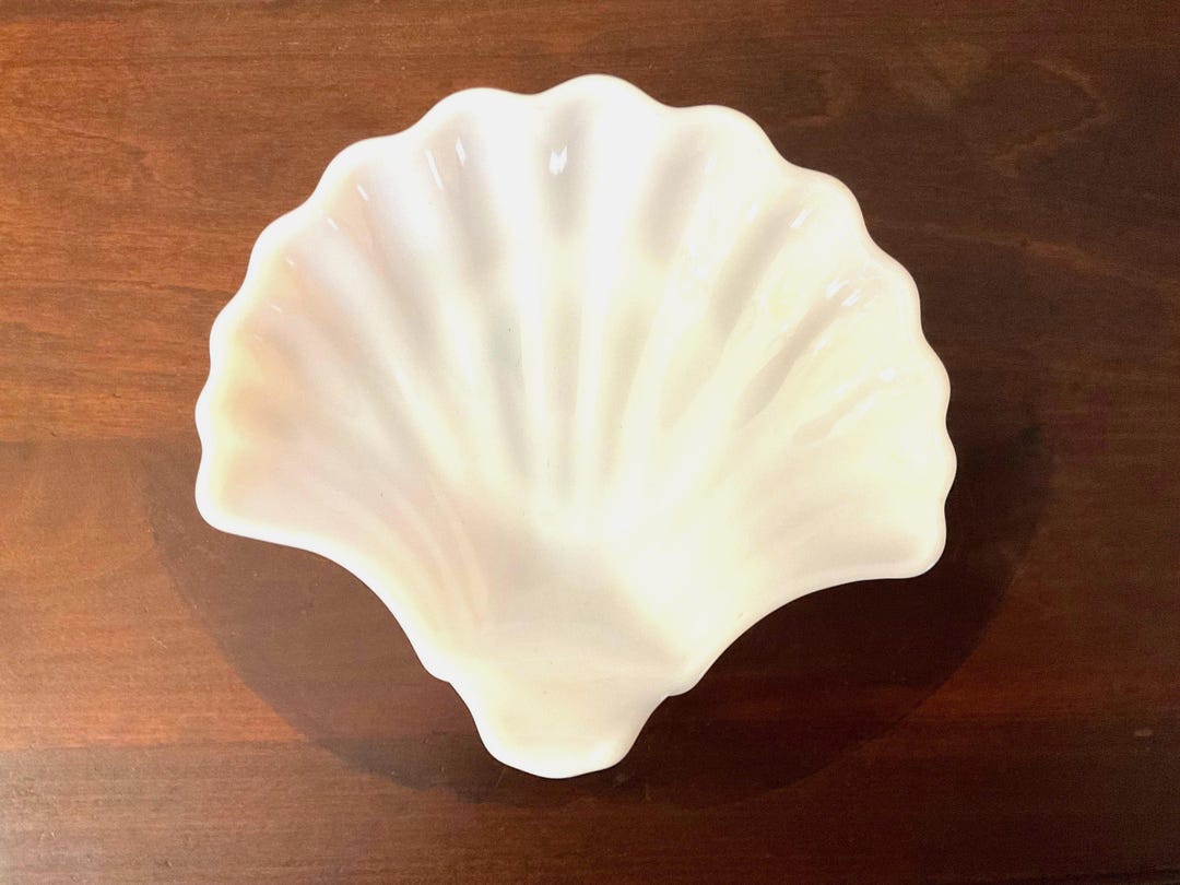 Milk Glass Shell Dish Shell Candy Dish White Shell Nappy - Etsy