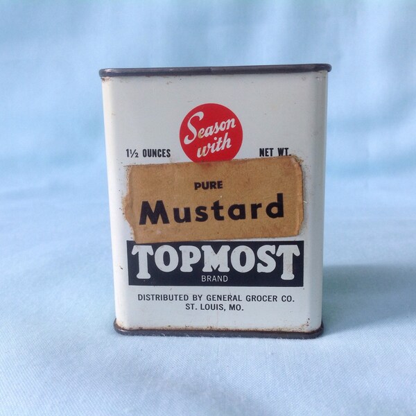Mustard Spice Tin - Etsy