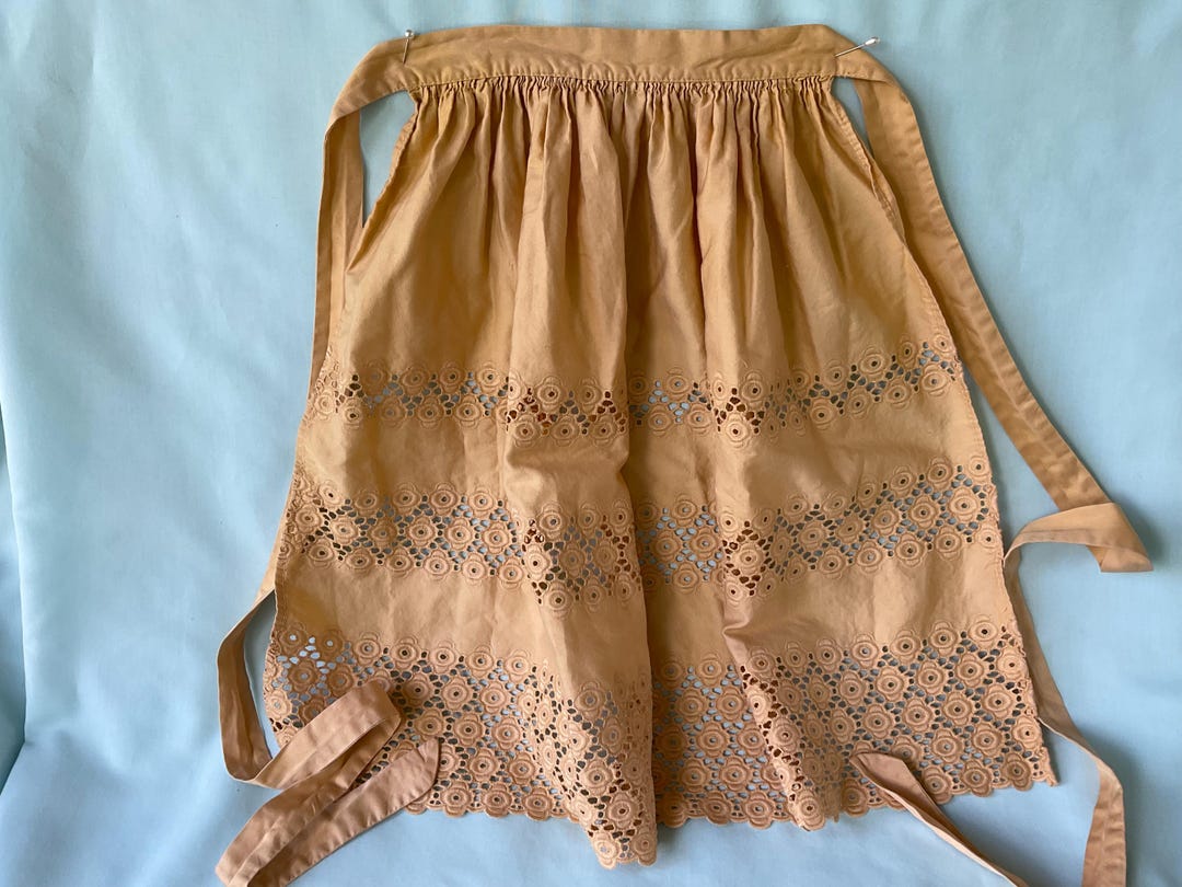 Golden Yellow Eyelet Apron Fall Apron - Etsy