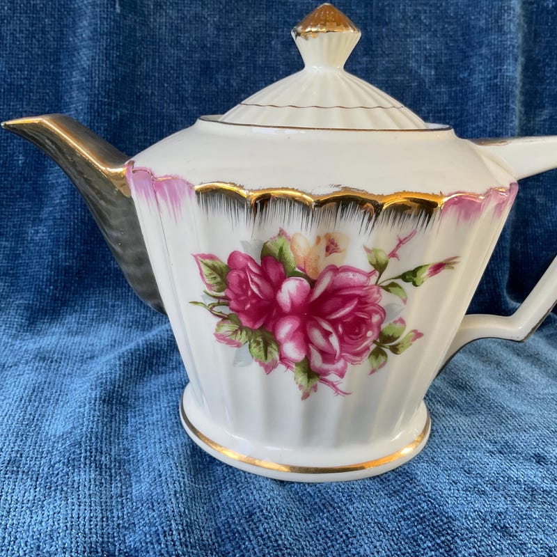 Rose Teapot - Etsy