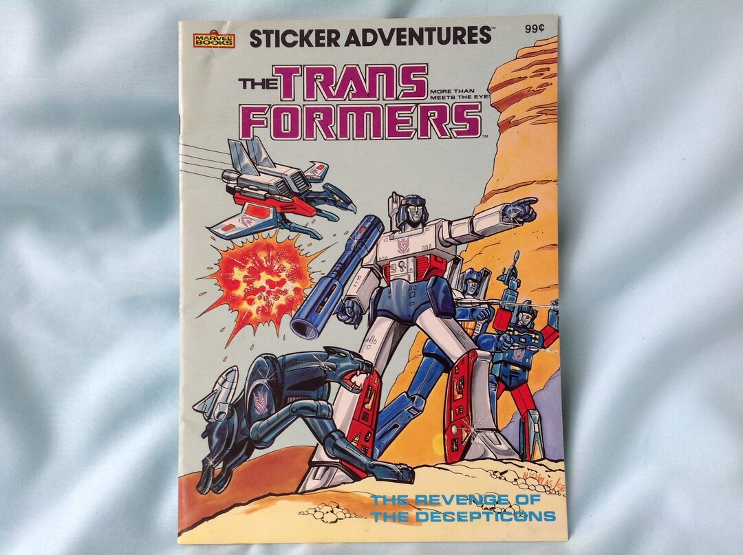1984 Transformers Sticker Book Transformers Coloring Book Marvel Books ...