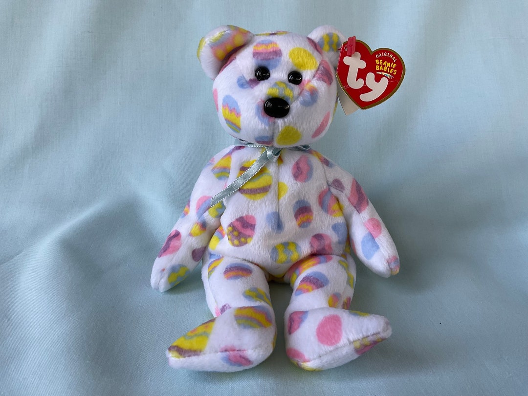 Eggs Beanie Baby Ty Bear Easter Beanie Baby Eggs 2004 - Etsy